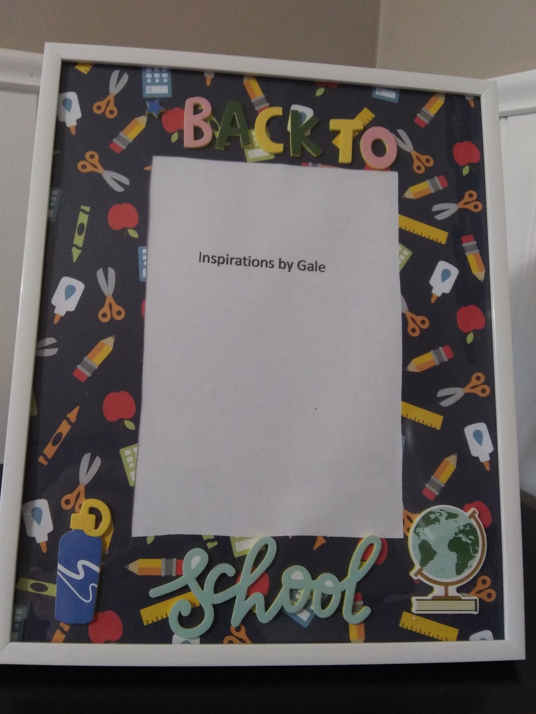 Back to School Picture Frame - Etsy