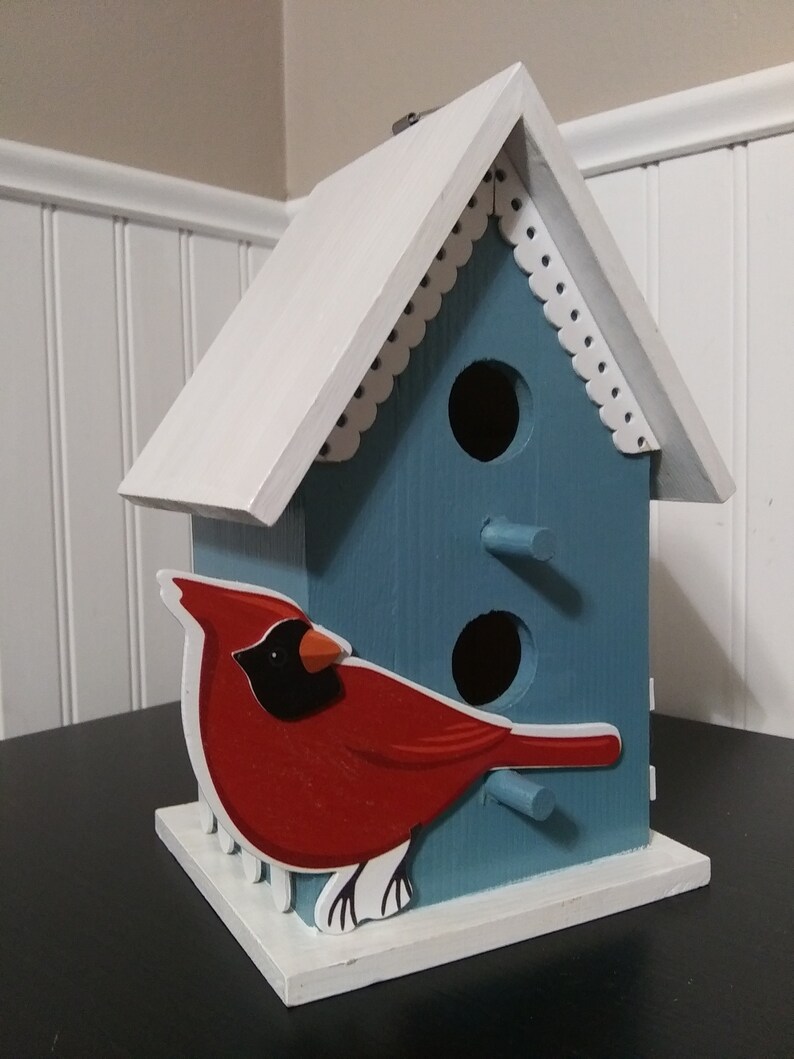 Red Cardinal Bird Birdhouse - Etsy
