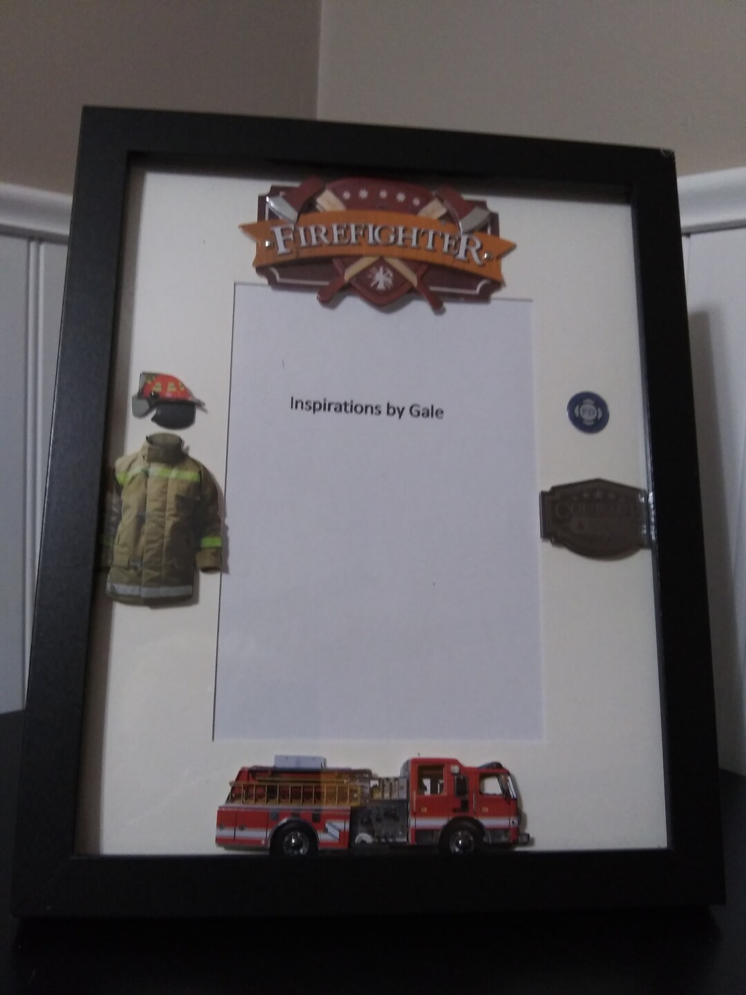 Firefighter Picture Frame - Etsy