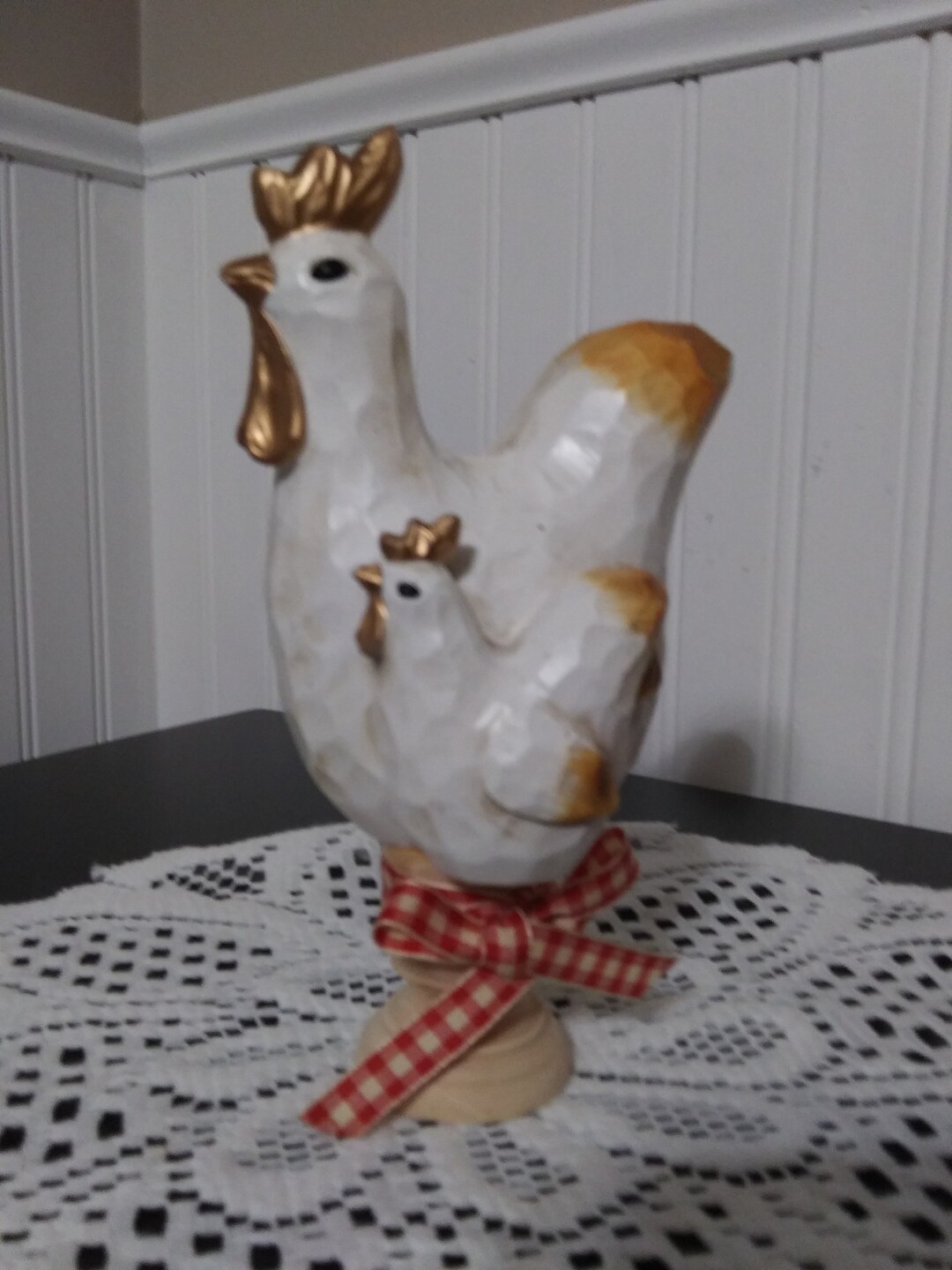 Sitting Rooster and Hen Decor - Etsy