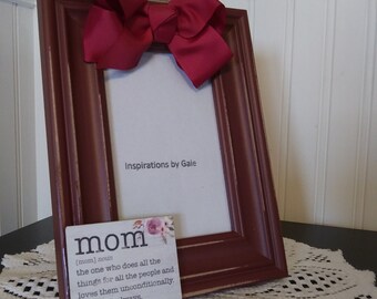 MOM Picture Frame - Etsy