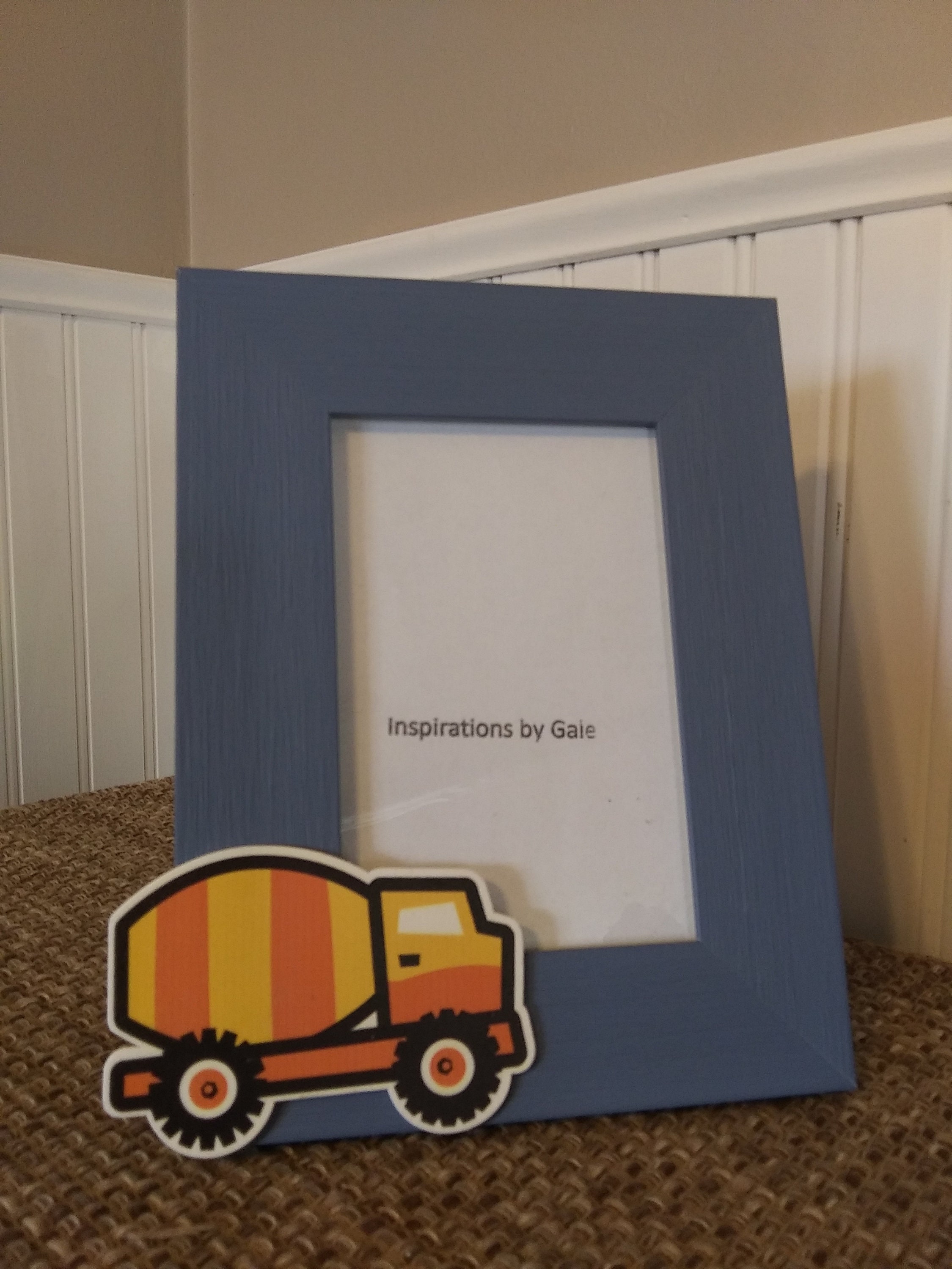 Cement Truck Picture Frame - Etsy