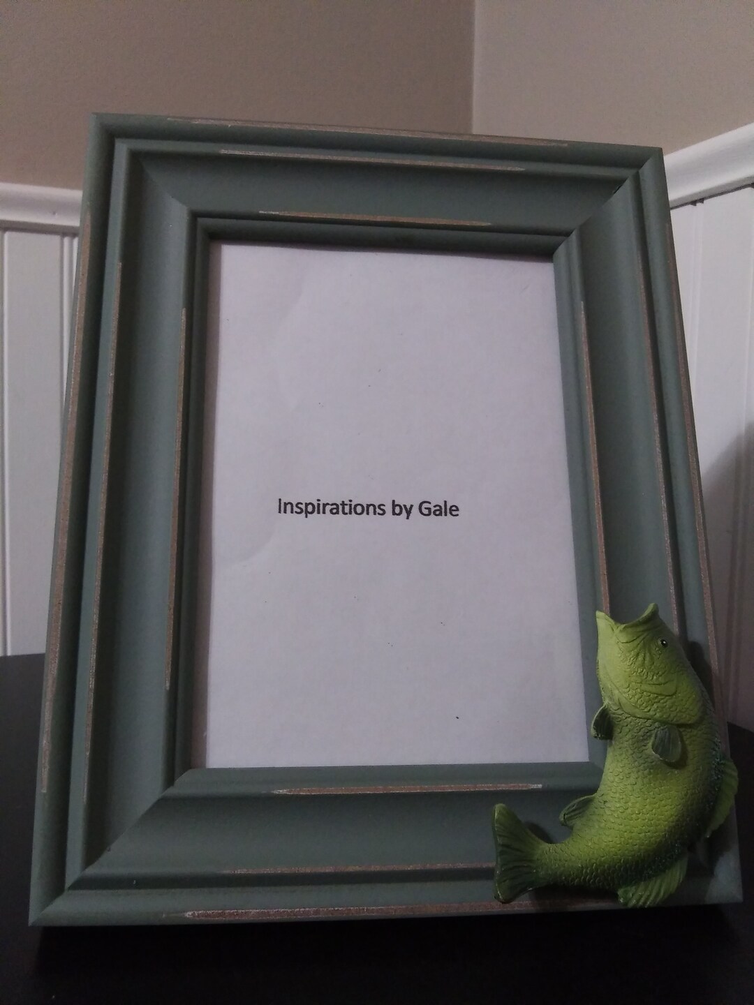 Green Fish Picture Frame - Etsy