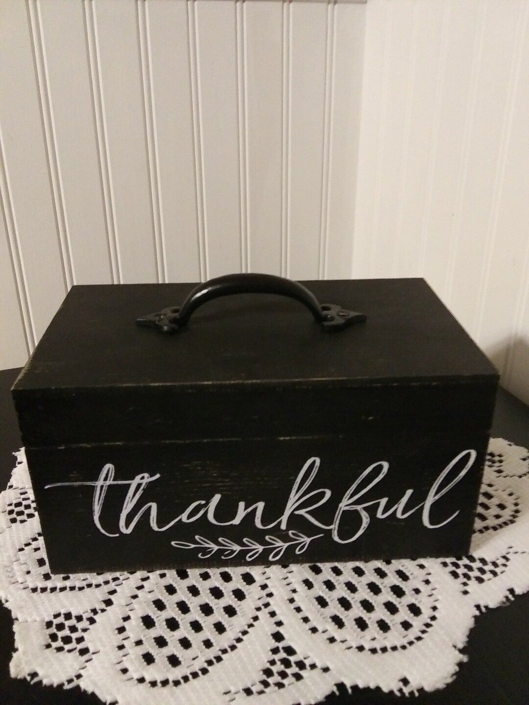 Thankful Wood Box - Etsy