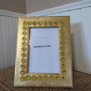 Gold Beaded Picture Frame - Etsy