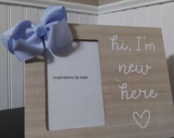 Baby Shower Nursery Room Decor Picture Frame Magnetic Photo New Mother ...