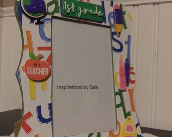 First Grade Picture Frame - Etsy