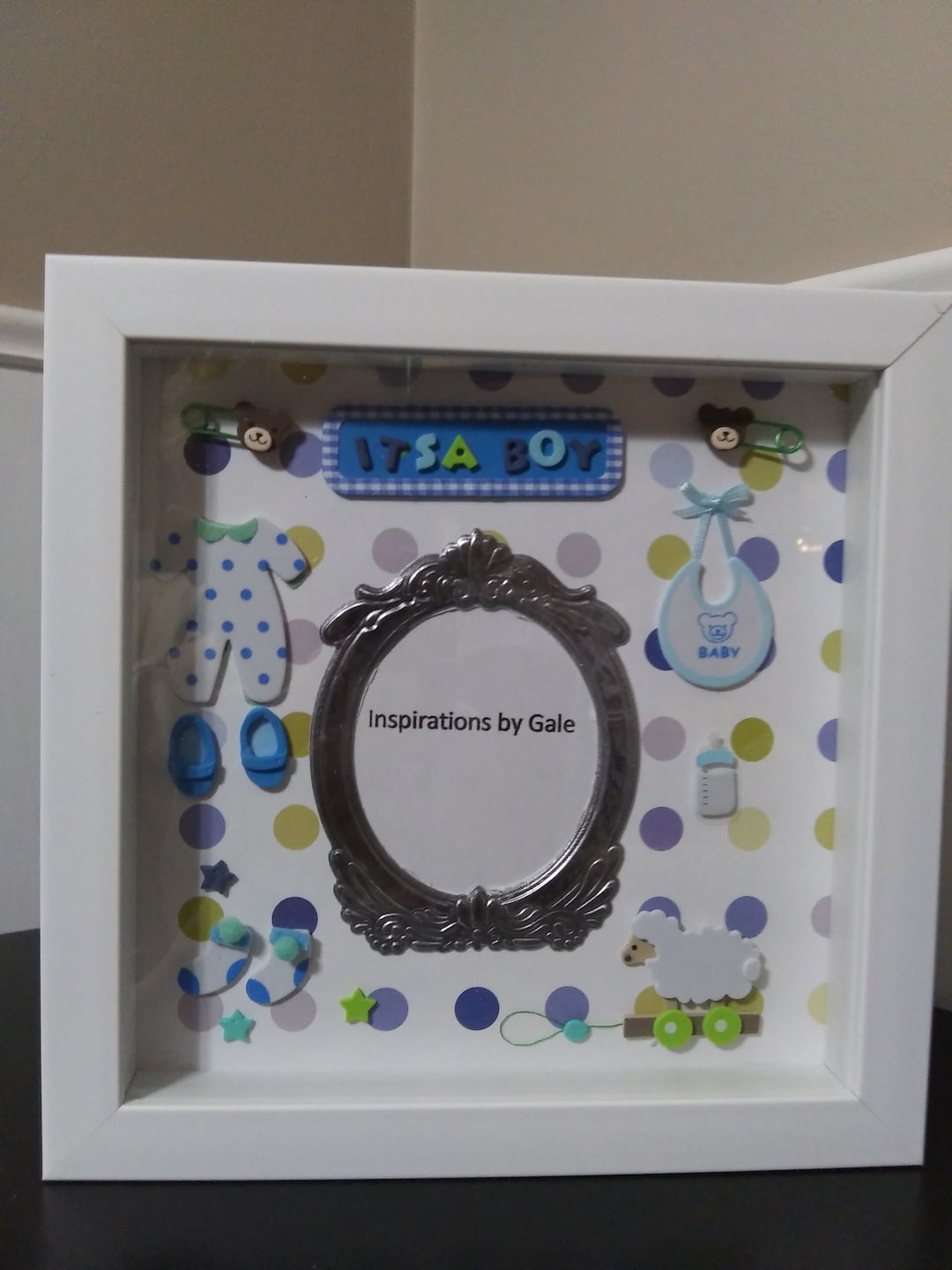 It's A Boy Shadow Box Picture Frame - Etsy