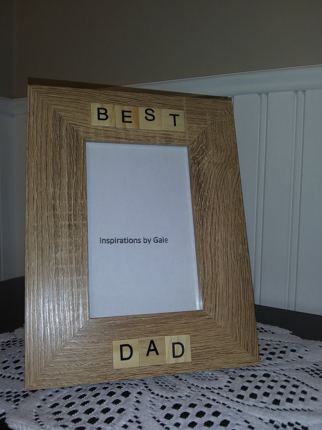 Best Dad Picture Frame - Etsy