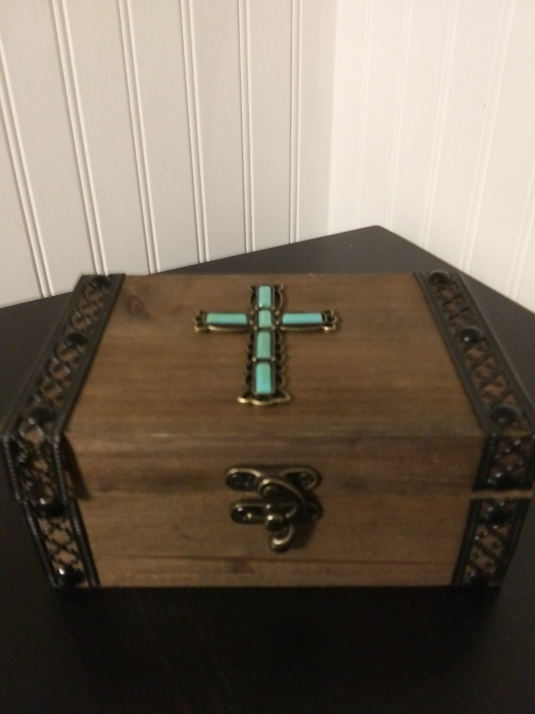Blue Cross Jewelry Box - Etsy