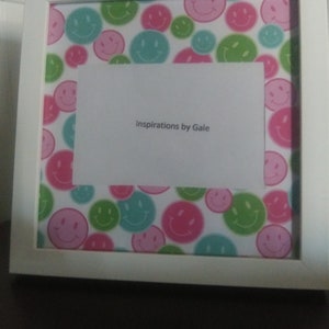 Smiley Face Picture Frame - Etsy