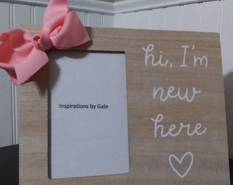 Sweet Baby Girl, 9 X 7 Adorable Baby Girl Picture Frame, Welcome Baby ...