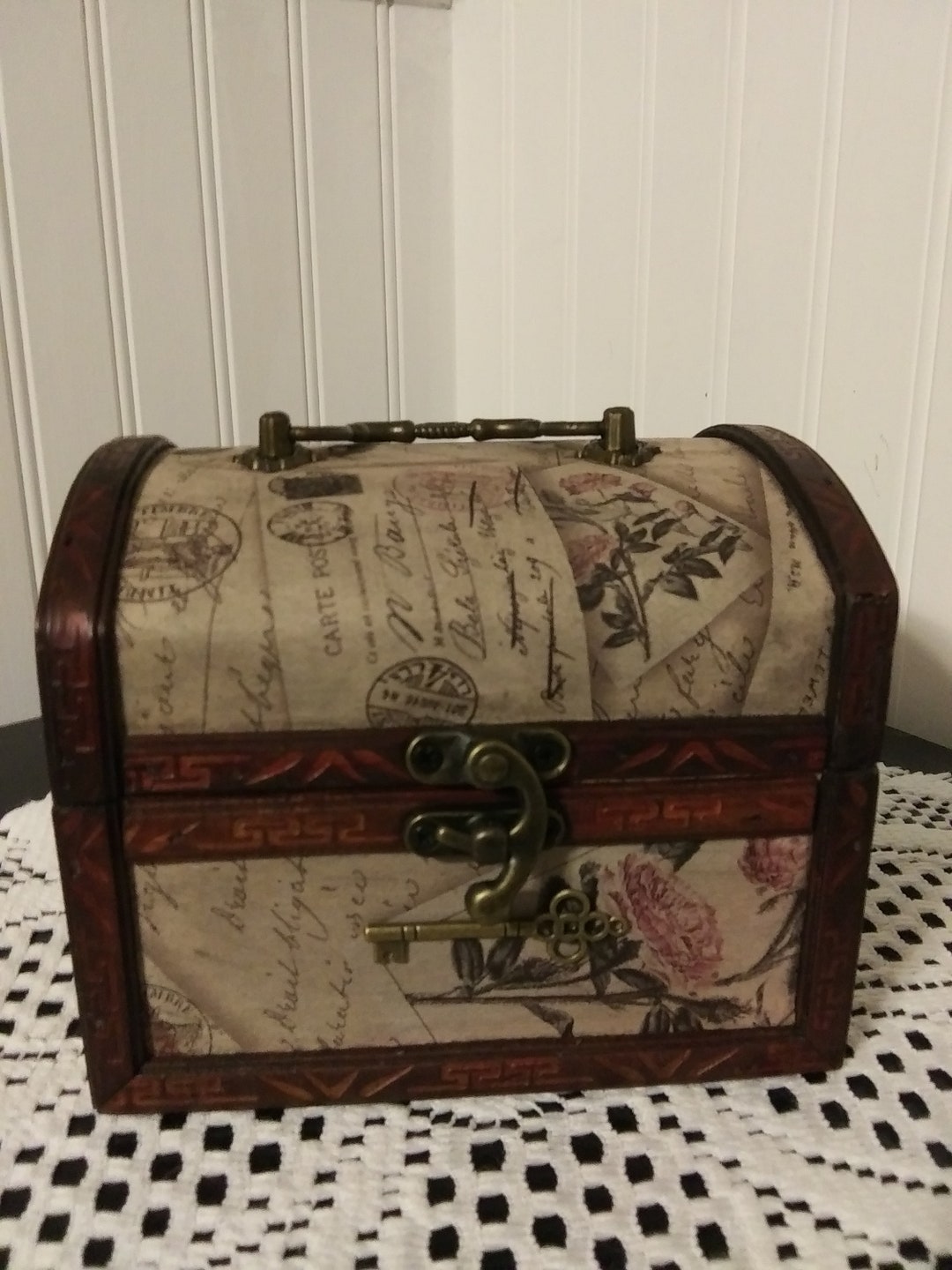 Rose Pattern Jewelry Box - Etsy