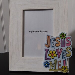 Jesus Loves Me Picture Frame - Etsy