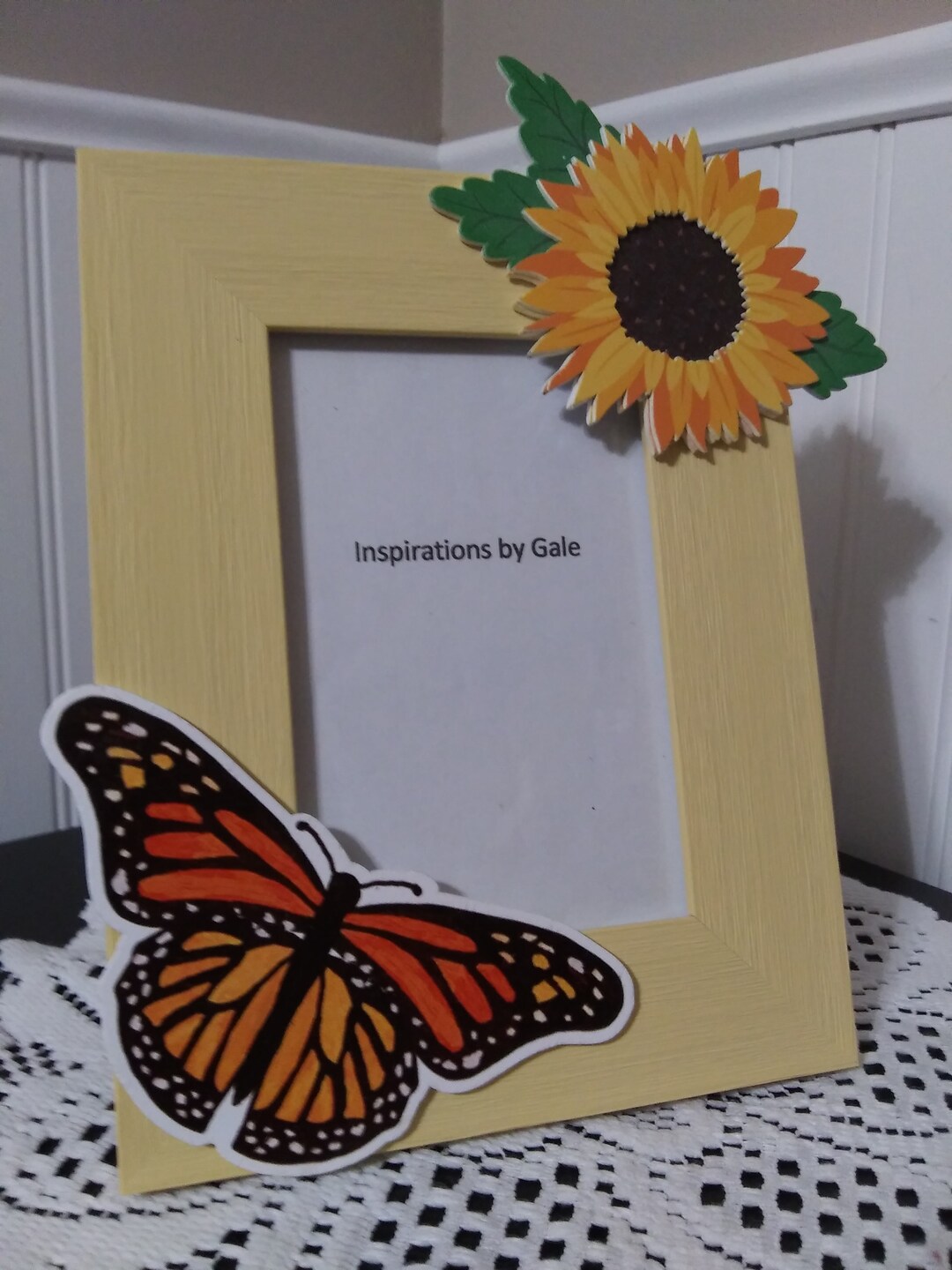 Sunflower and Butterfly Picture Frame - Etsy