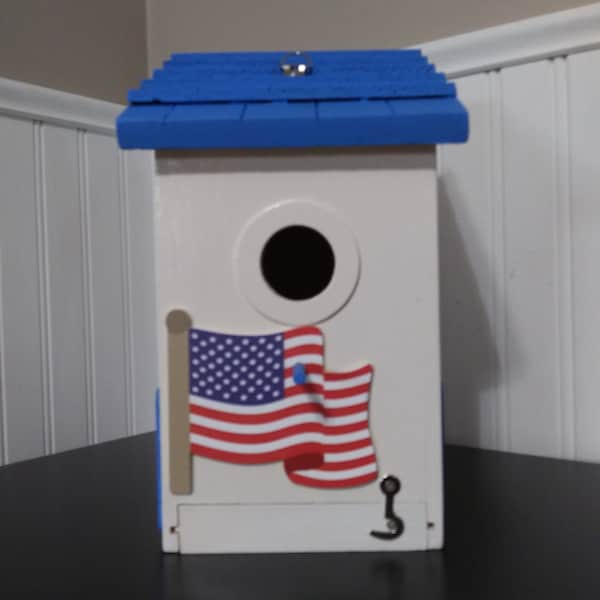 American Flag Birdhouse - Etsy