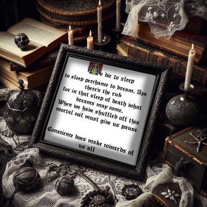 Shakespeare Cross Stitch, Hamlet Quote for the Dramatic - Etsy