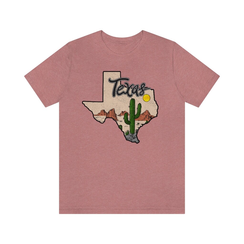 Texas Vintage Inspired Cotton T-shirt, Desert Tee, Texas Tee, Texas T ...