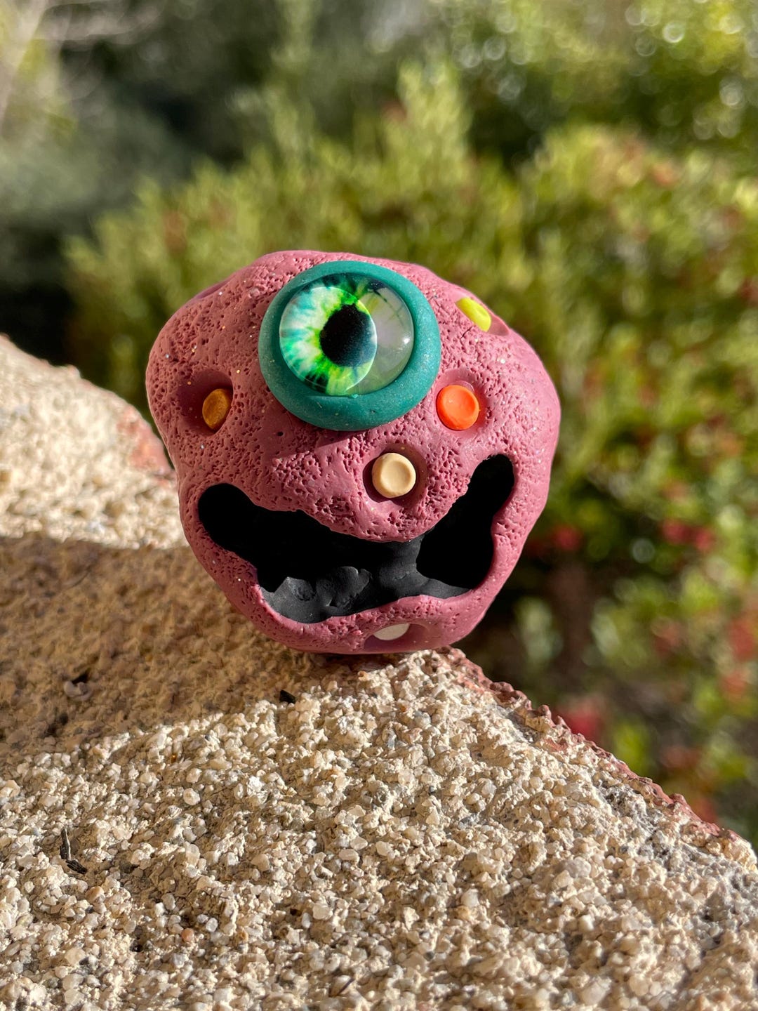 Tree Stump Pal, Orginal Sculpture, One of a Kind, Handmade Clay ...