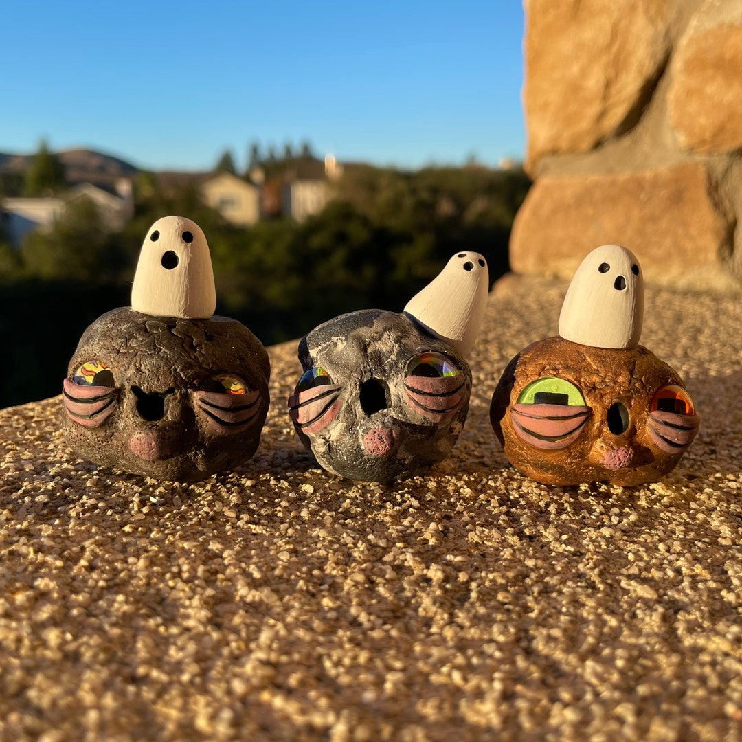 Rock Pals ghost Pals, Rock Pet, Halloween, Halloween Decor, Ghost ...