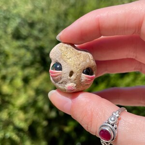 Tiny Rock Pal, Rock Friend, Orginal Sculpture, One of a Kind, Handmade ...