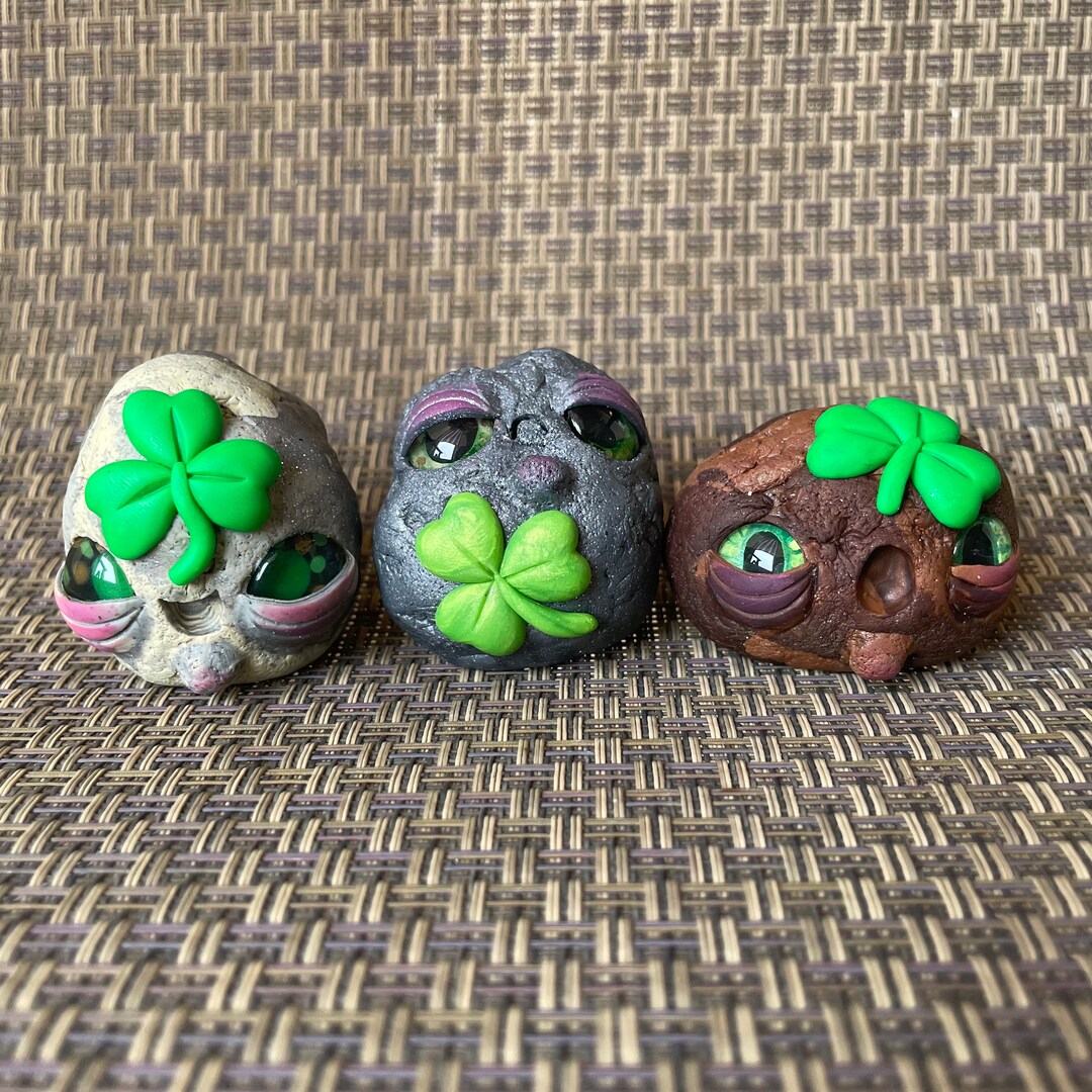 Shamrock Rock Pals, St Patrick’s Day, Pocket Pal, Rock Friend, Unique ...