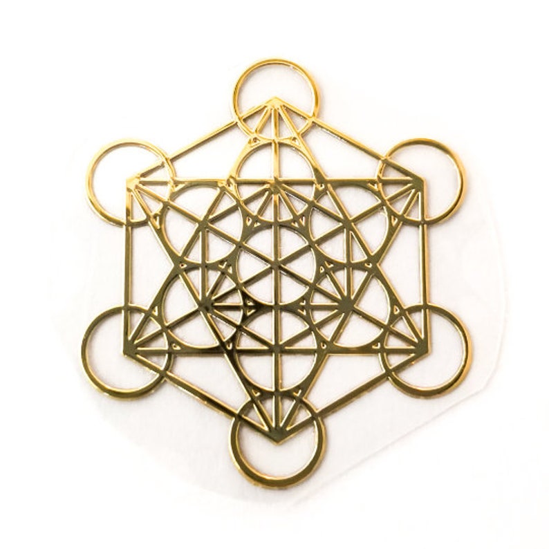 Metatrons Cube Sacred Geometry Metal Symbols Metal Etsy