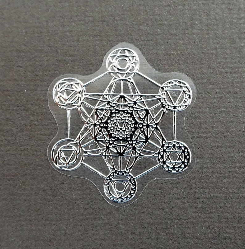 Metatrons Cube With 7 Chakras Sacred Geometry Metal Etsy
