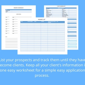 Life Insurance Agent Tools - Printable Goal Worksheets, Business Tools ...