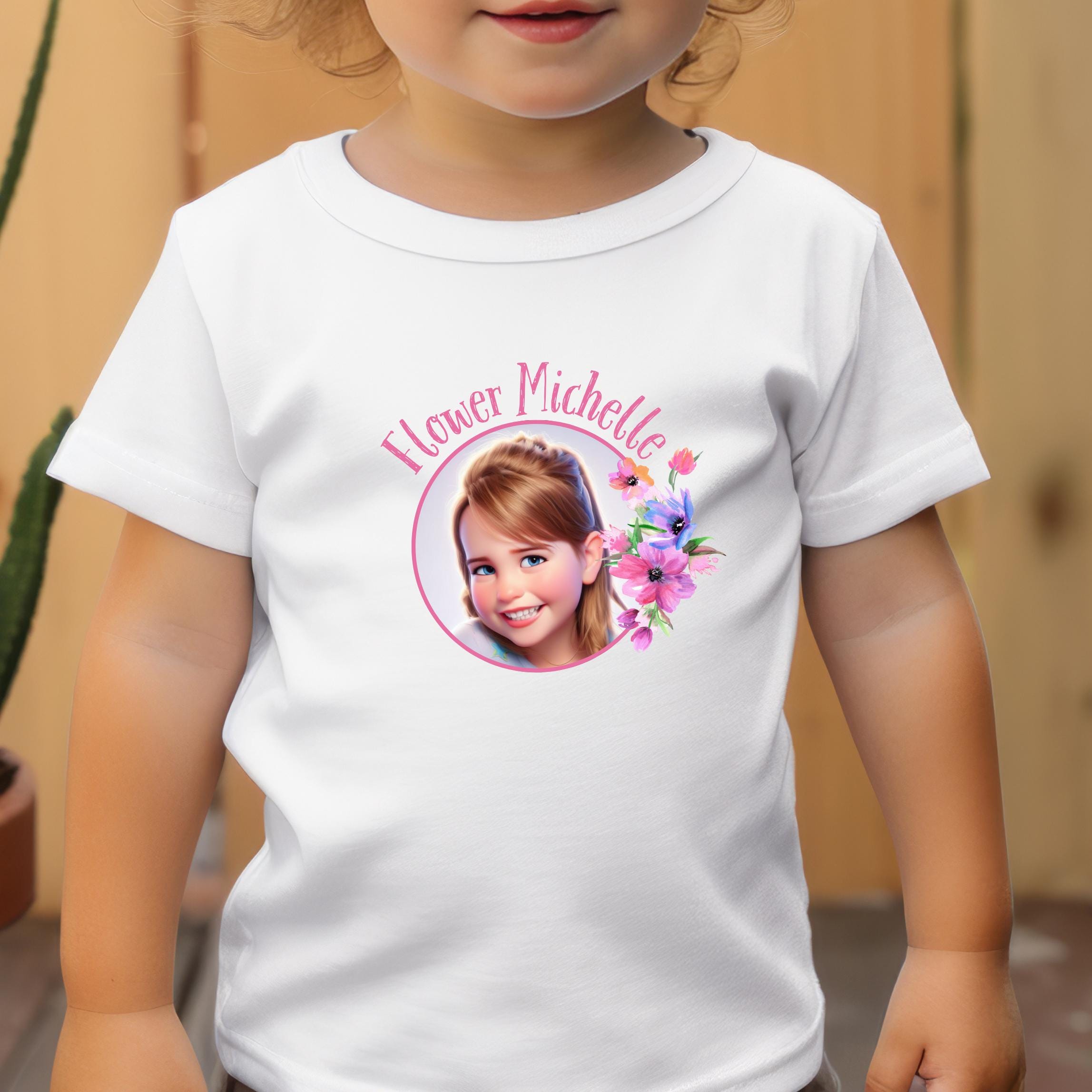 Custom Cartoon Portrait T-shirts From Photos, Kids Portraits ...