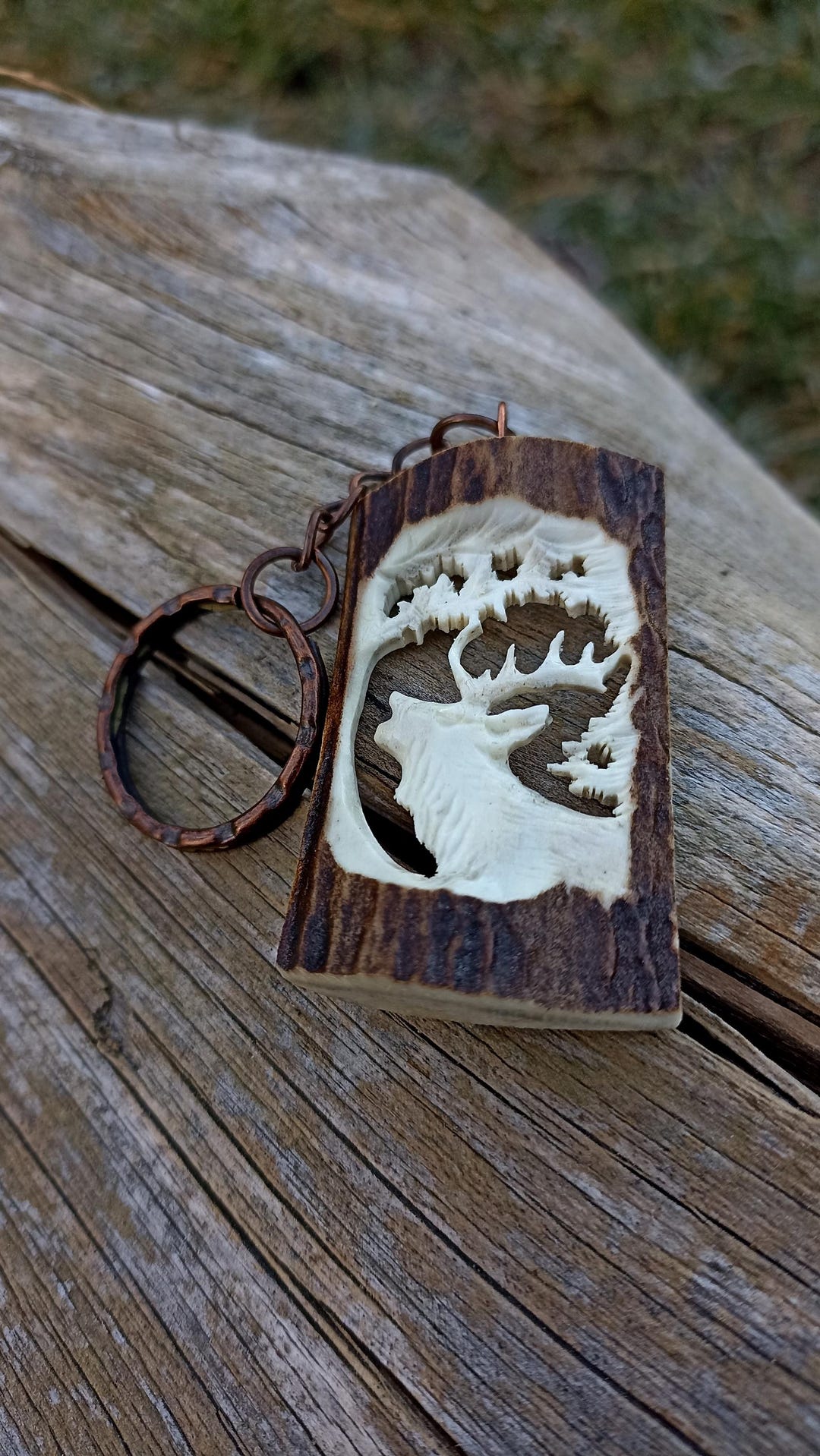 A Hand-carved Elk Keychain or a Necklace - Etsy