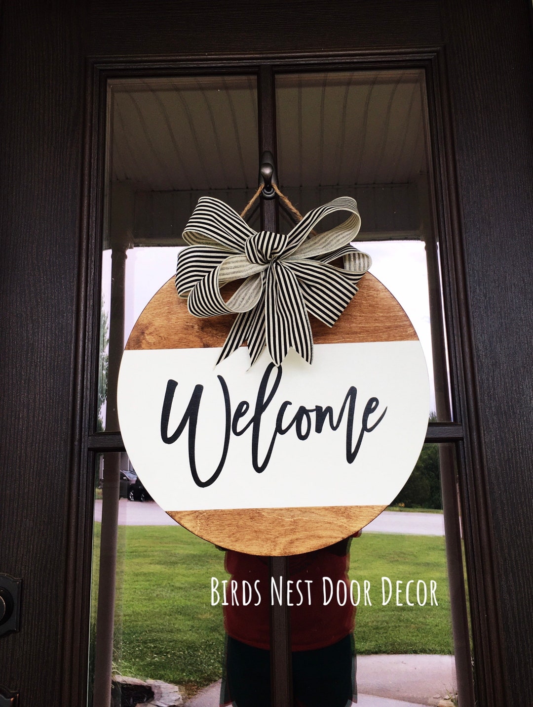Welcome Door Hanger, Farmhouse Door Hanger, Front Door Decoration ...