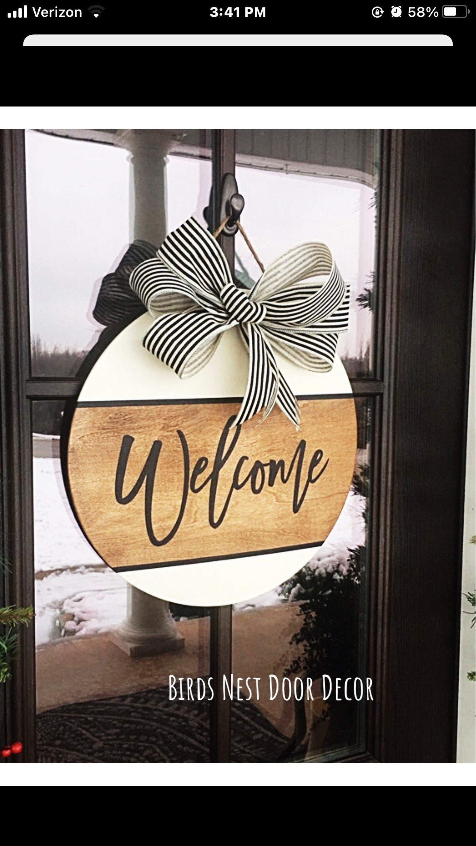 Welcome Door Hanger Farmhouse any season Door Hanger | Etsy