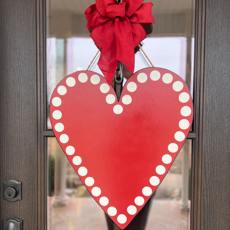 Heart Wooden Door Wreaths - Etsy