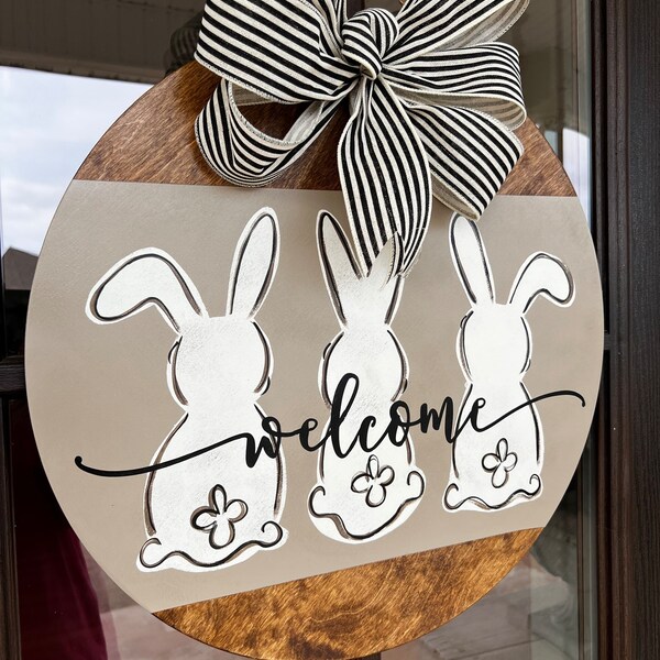 Bunny Door Hanger - Etsy