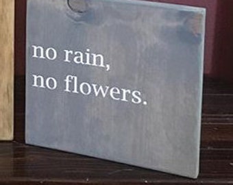 No Rain No Flowers Spring Art Lily Art Chalk Art Rain Art | Etsy