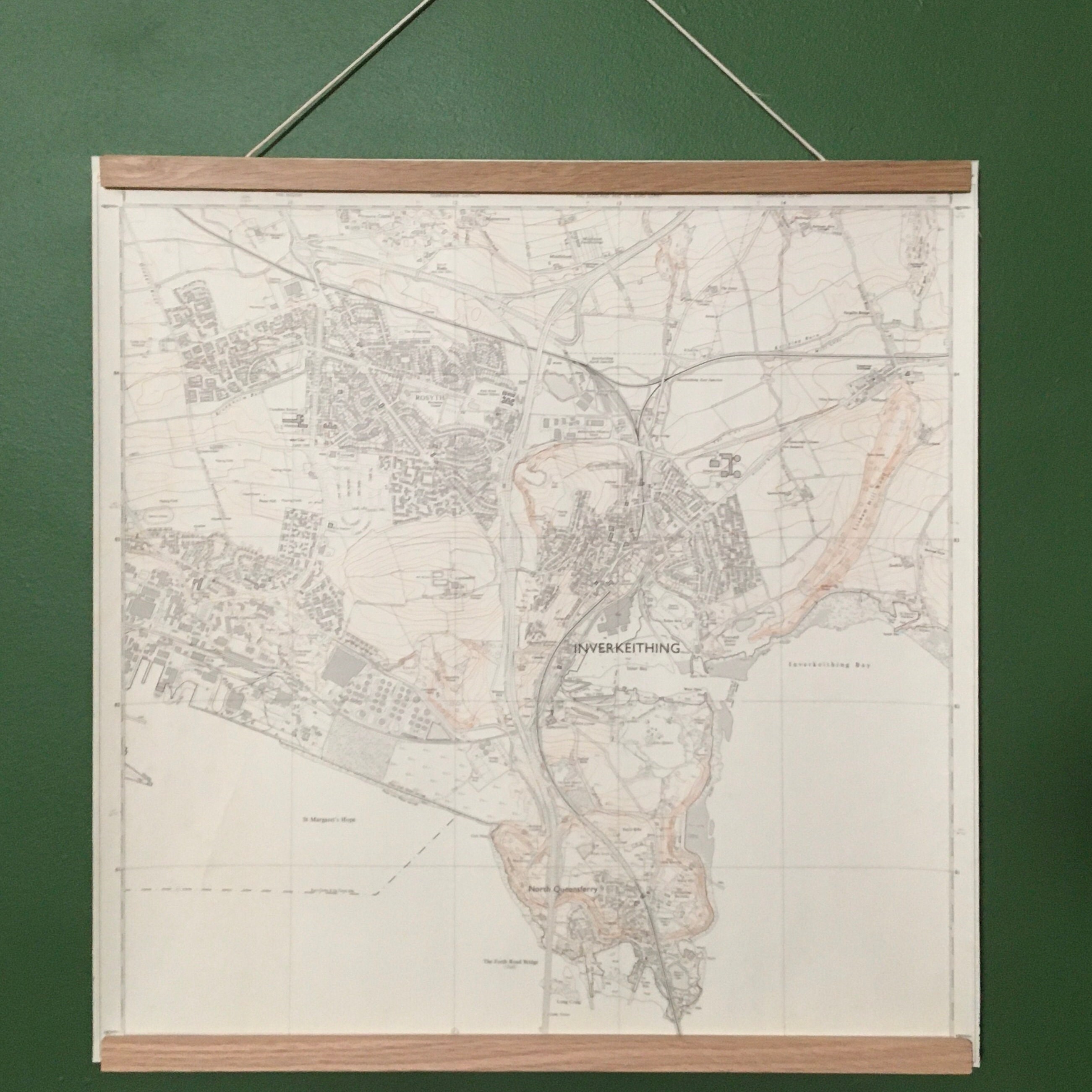 Vintage 1970s Map of Fife Scotland: Inverkeithing North | Etsy