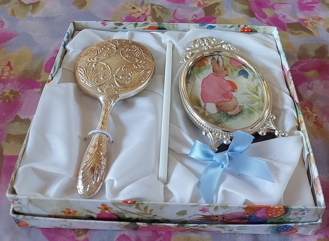 Boxed Vintage Grenadier Silver Plated Baby Brush and Photo Frame Gift ...