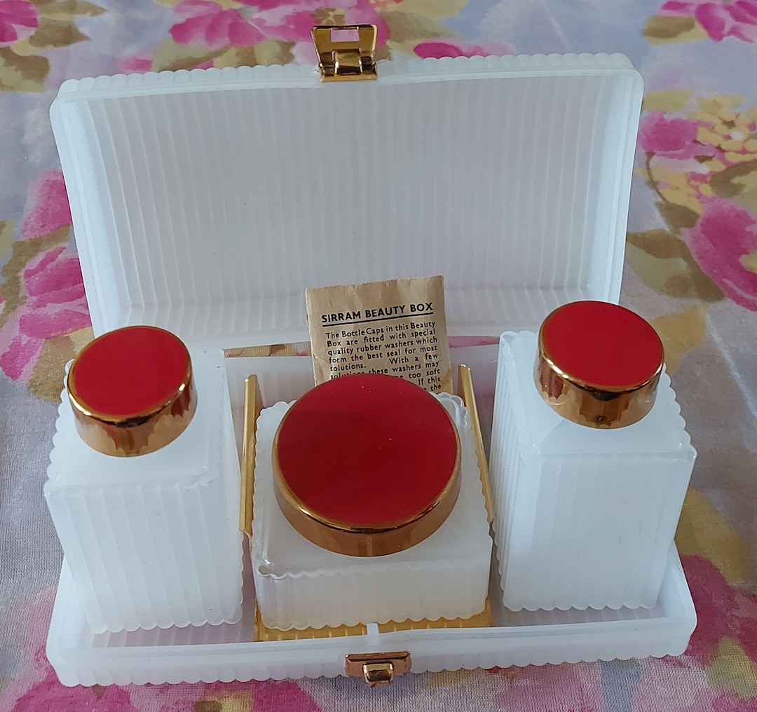 Vintage Sirram 'beauty Box' Plastic Travel Vanity Case - Etsy