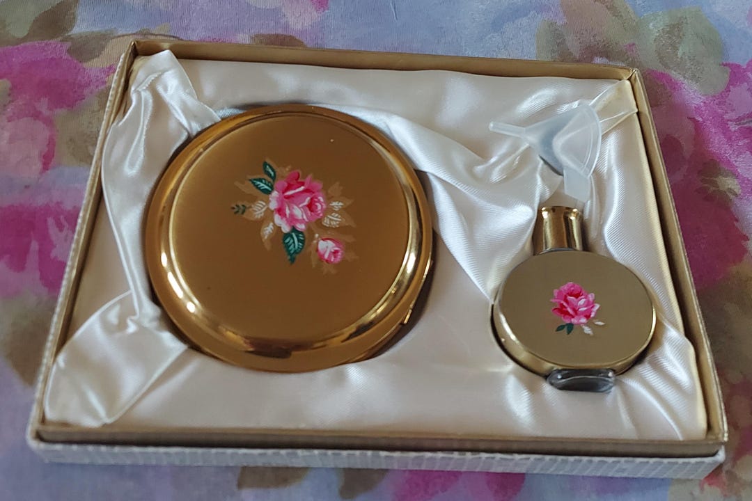 Vintage Boxed Mascot Compact Mirror and Perfume Bottle - Etsy UK
