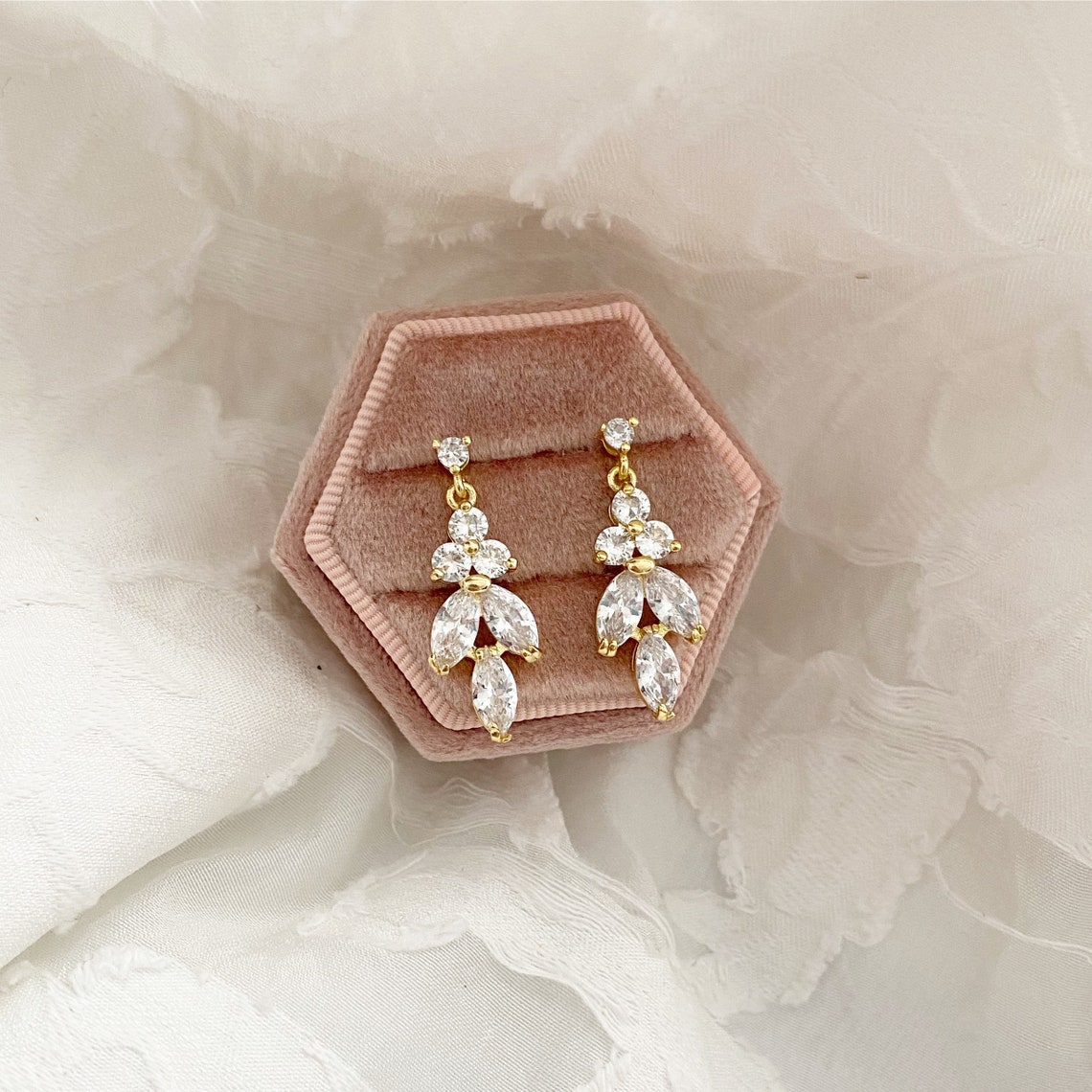 Amber ~ Gold Jewellery Set, Gold Cz Jewellery for Bride, Bridal Jewelry ...