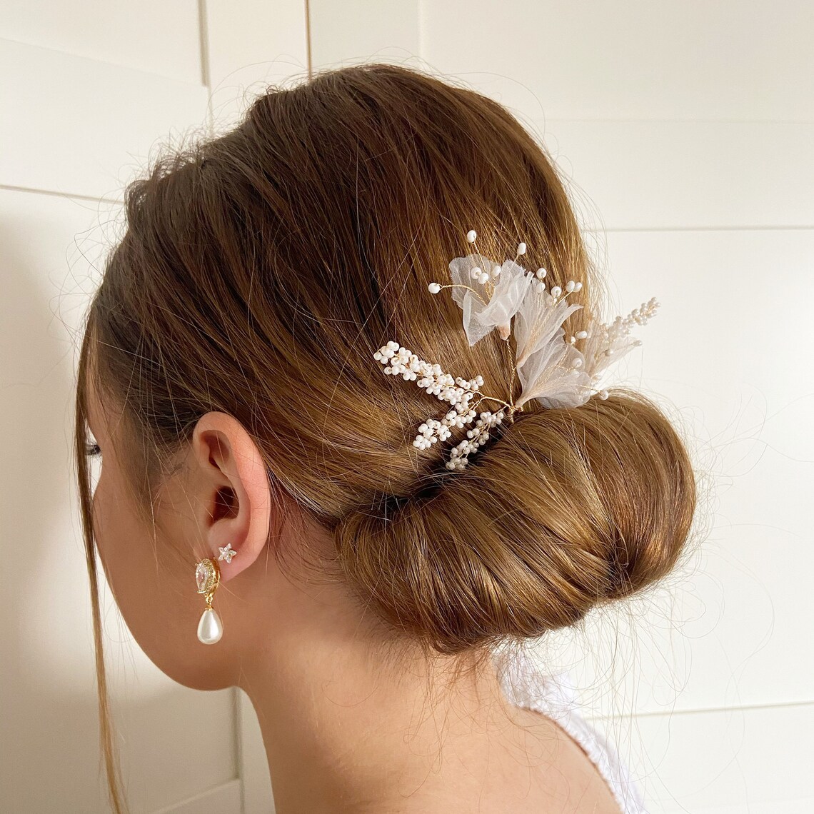 Melody ~ Wedding Hair Pin Flower, Hair Accessories for Bride, Hair Pin ...