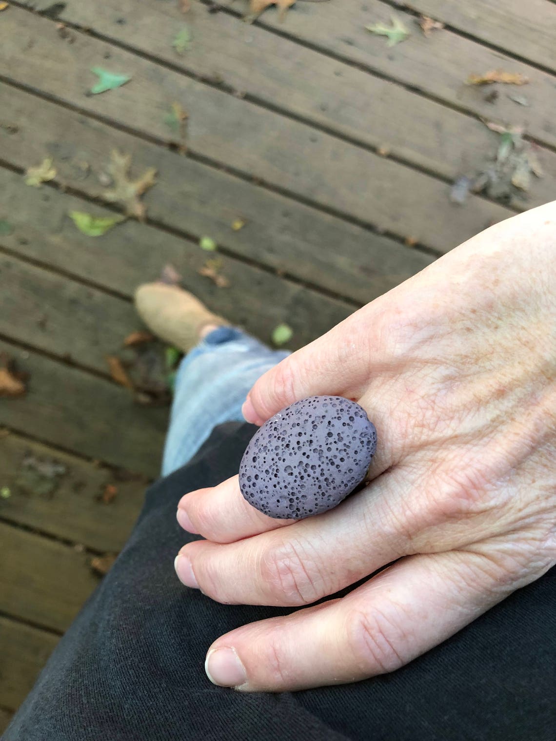 Lava Rock Essential Oil Ring - Etsy
