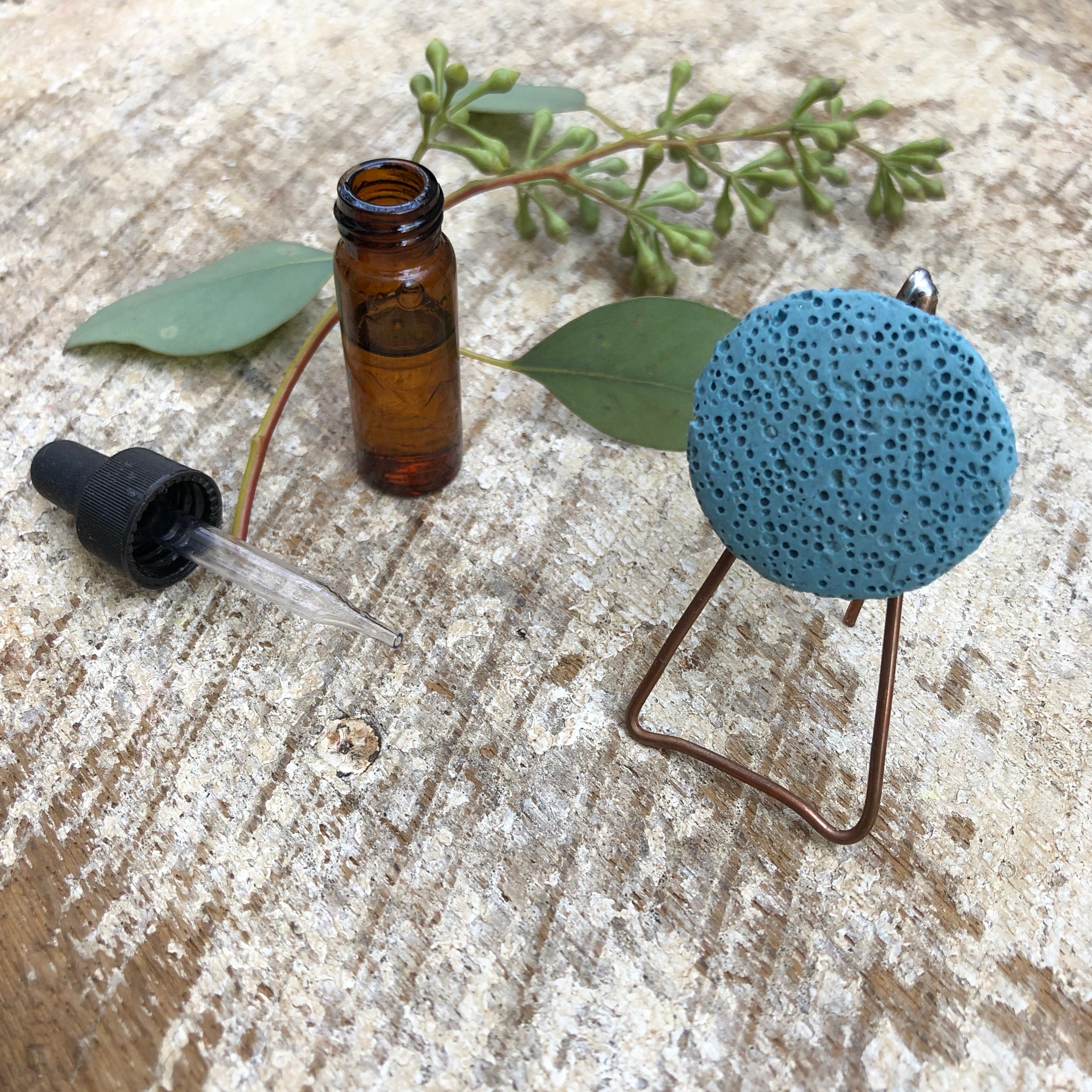 Lava Rock Essential Oil Ring - Etsy