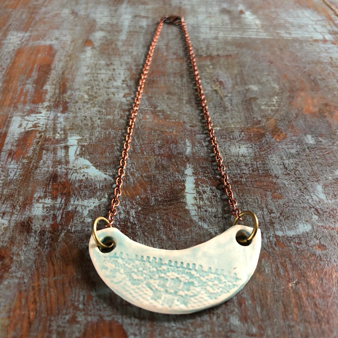 Clay Diffuser Necklace Unique Lace - Etsy