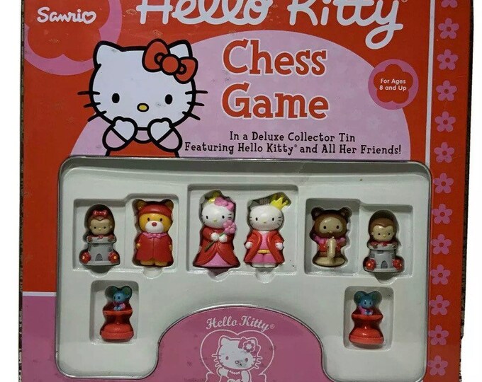 Sanrio Hello Kitty 30th Anniversary Chess Set Complete W/tin Case - Etsy