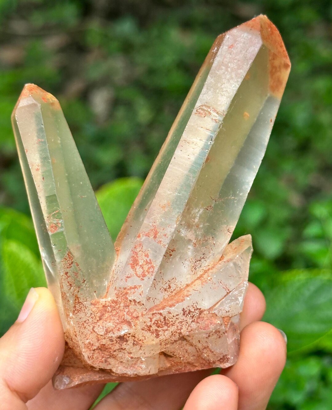 Clear the Dow Quartz Crystal Twins Law Quartz Crystal Cluster/energy ...