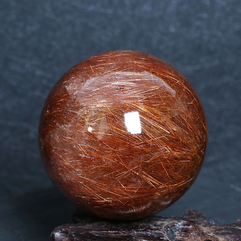 2.8Rare Large Golden Red Rutilated Quartz Crystal | Etsy