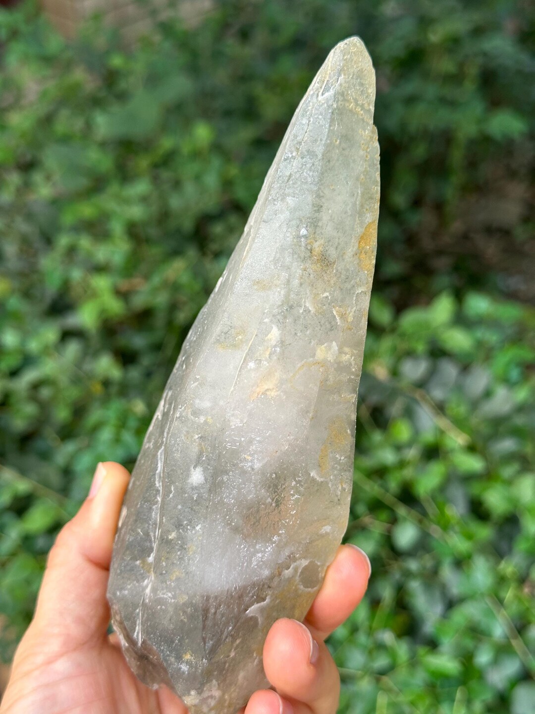 Green Rutile Quartz Laser Crystal Point/quartz Inclusion/energy Crystal ...