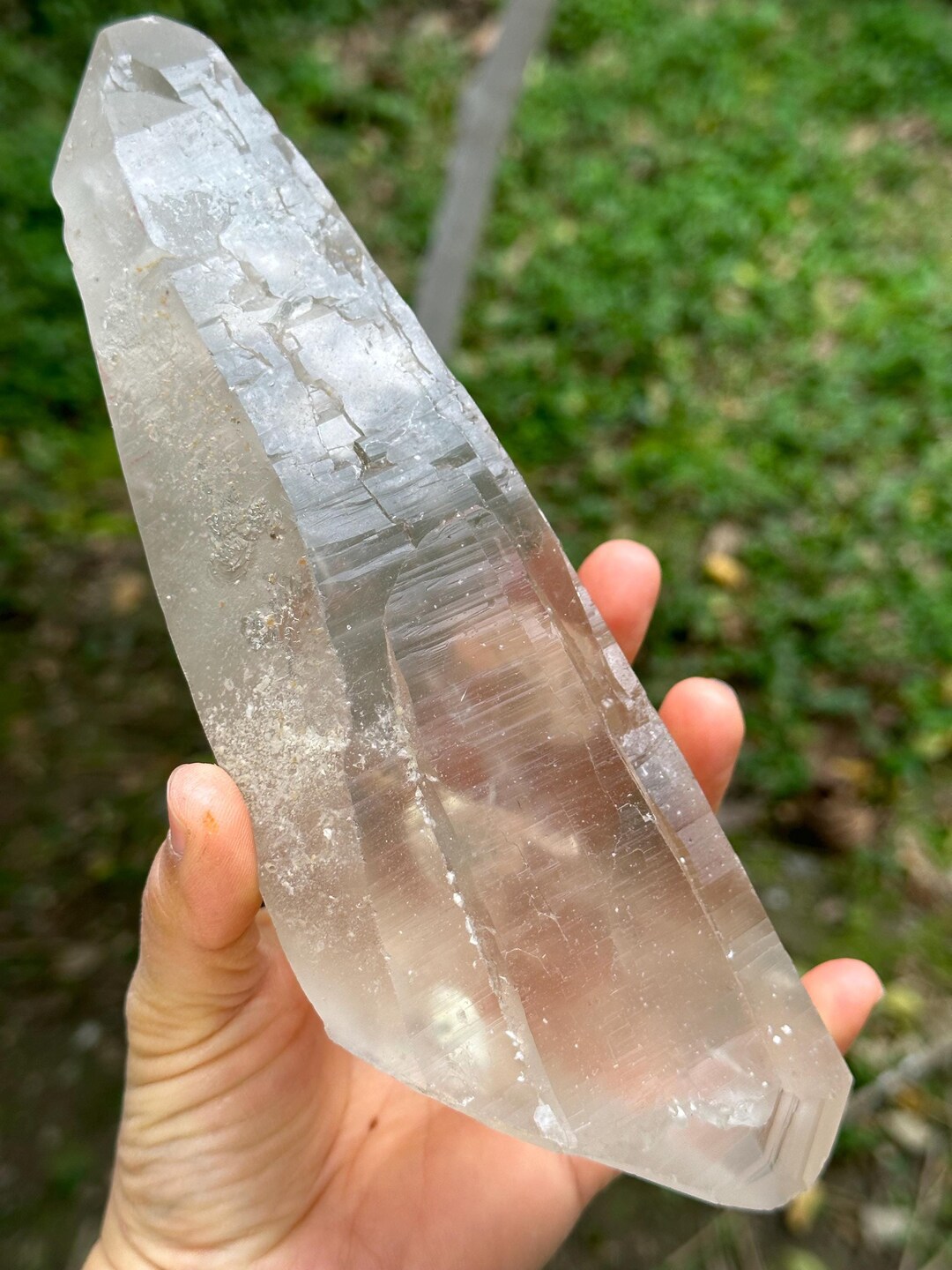 Rare Clear Double Terminated Himalayan Rainbow Quartz Crystal/inclusion ...